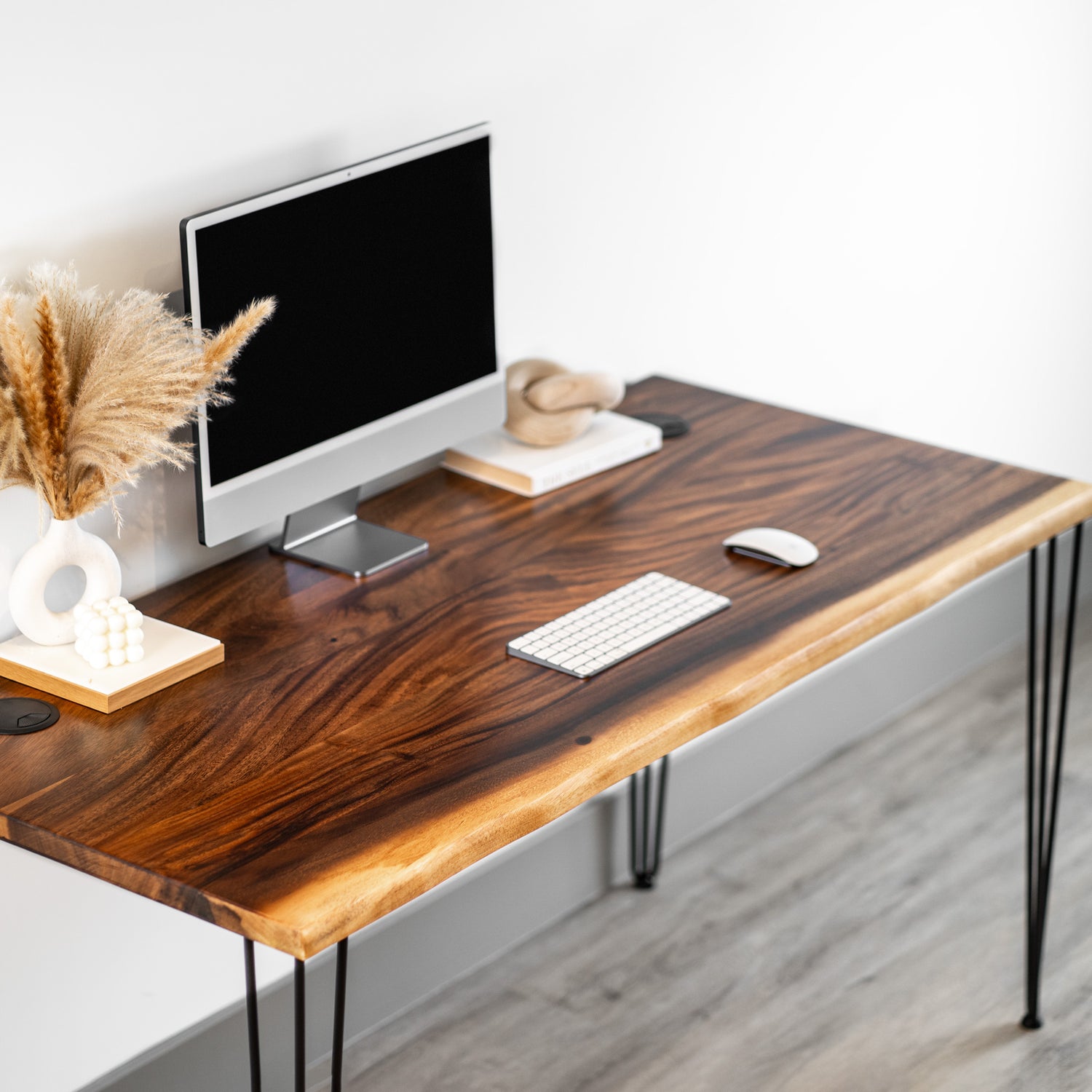 Buy Now Live Edge Walnut Desk - Modern Wood Style