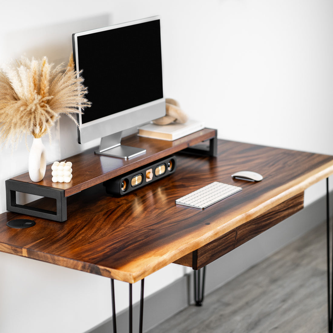 Buy Now Live Edge Walnut Desk - Modern Wood Style