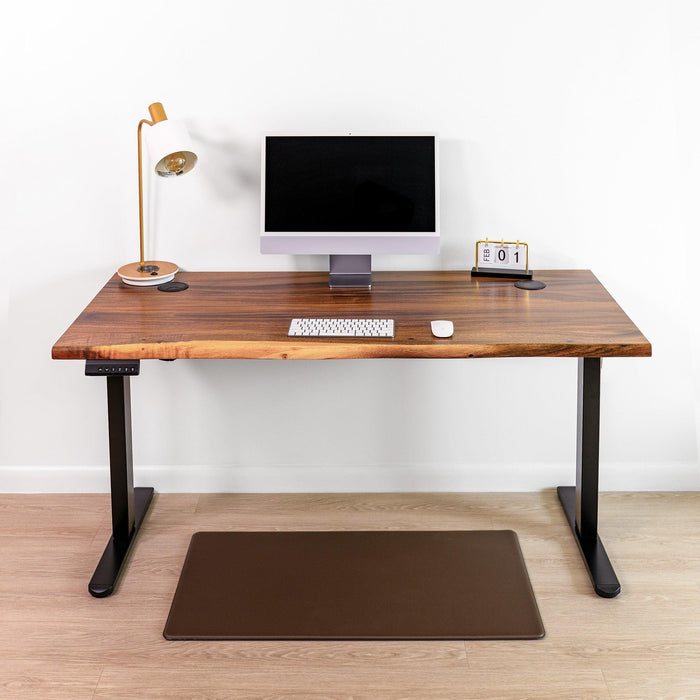 Standing Desk - Walnut Solid Wood Adjustable Height Desk