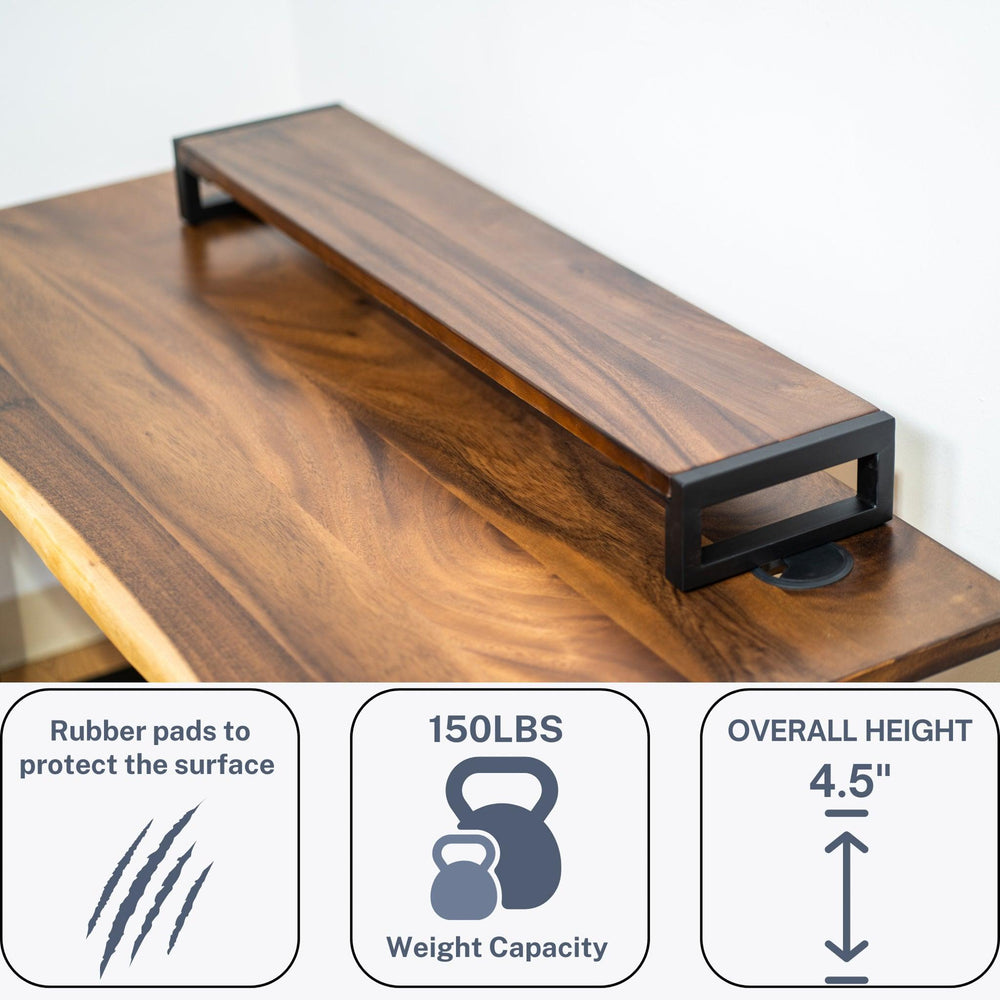 Walnut Wood Monitor Stand