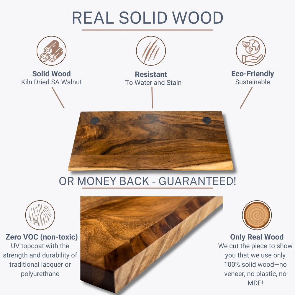 Solid Walnut Standing Desk – Ergonomic, Durable, and Stylish
