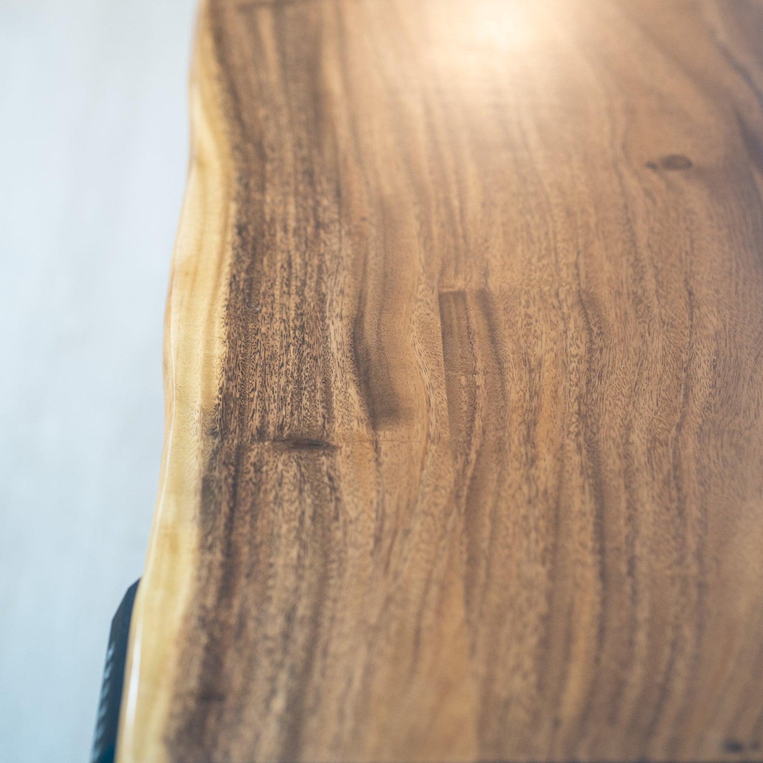 Wood Desk with Drawer - Walnut Computer Desk, Live Edge Desk