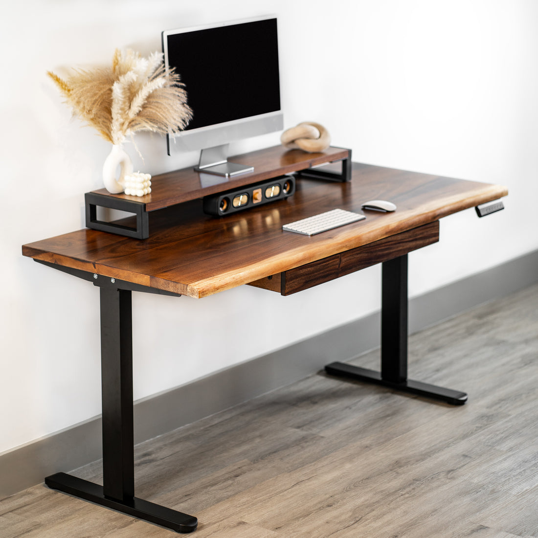 Buy Now Adjustable Walnut Desk - Modern Wood Style