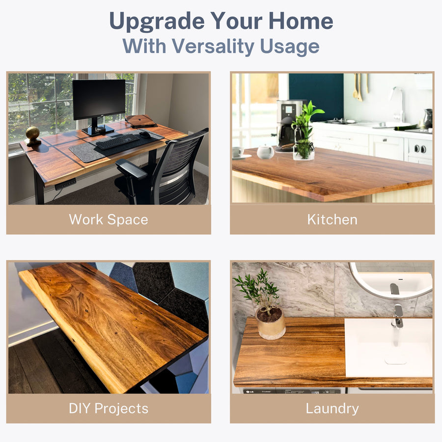 Premium Walnut Desk Table Top for Your Workspace